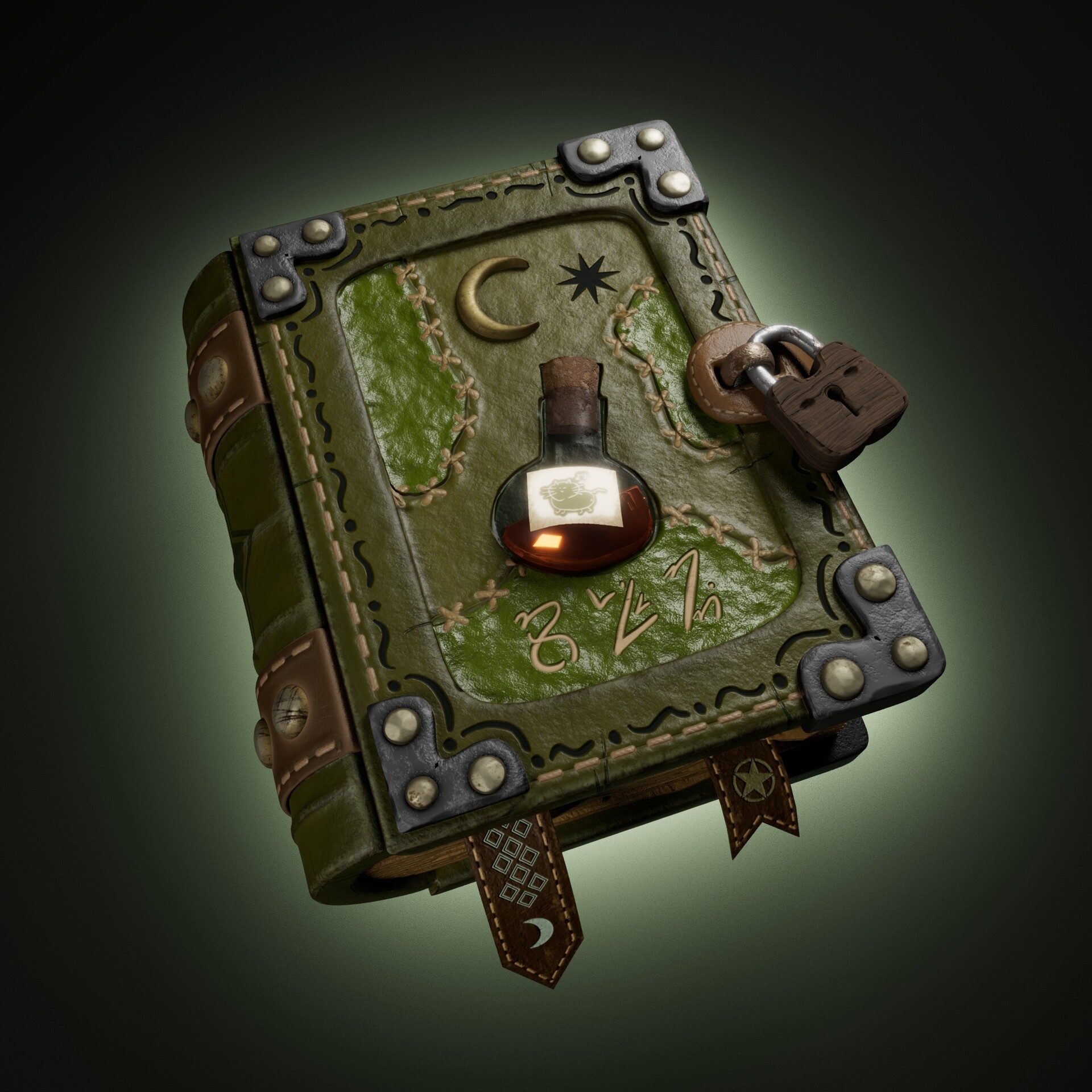 ArtStation - Stylized Magic Book