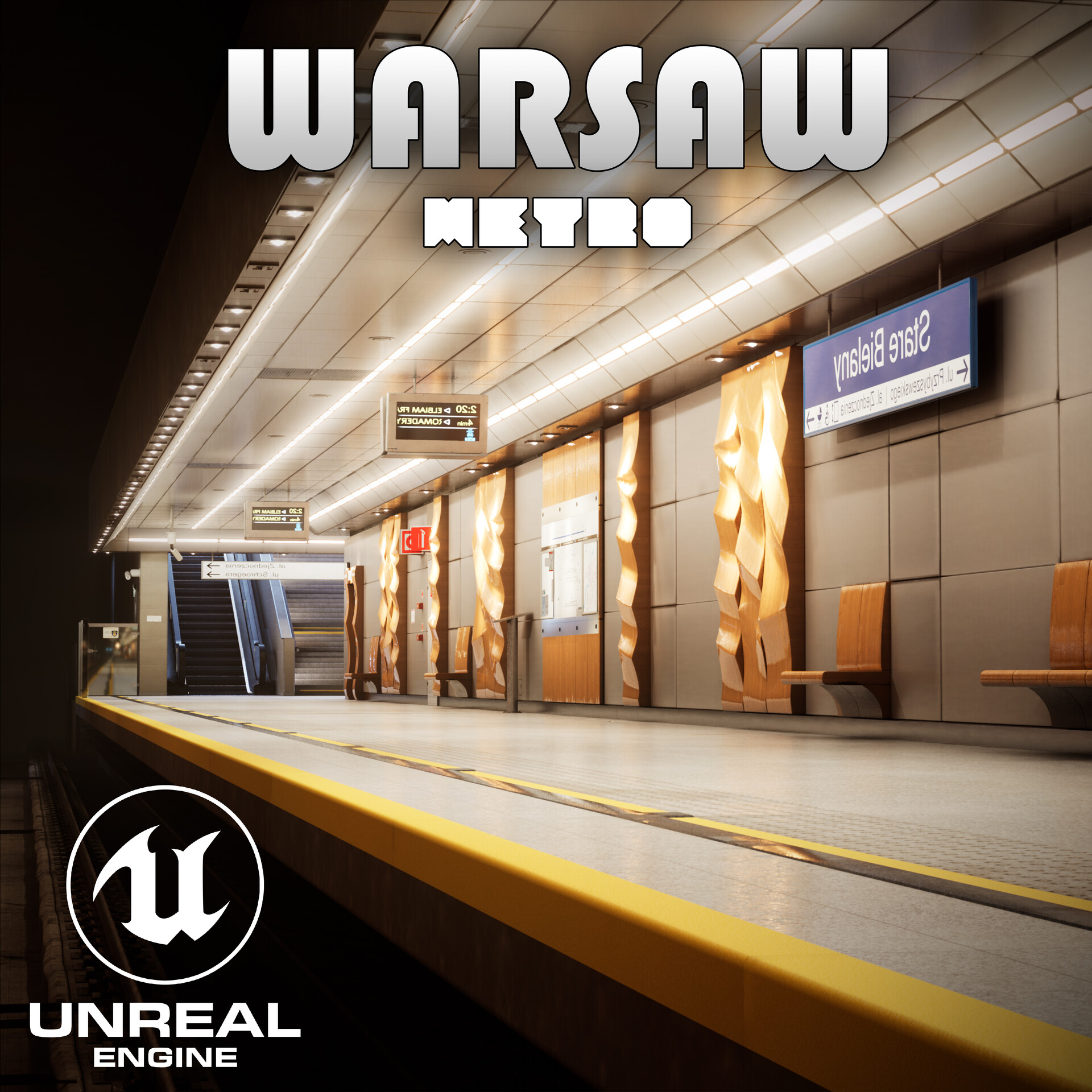 ArtStation - Warsaw Metro - Real-Time Environment on UE4