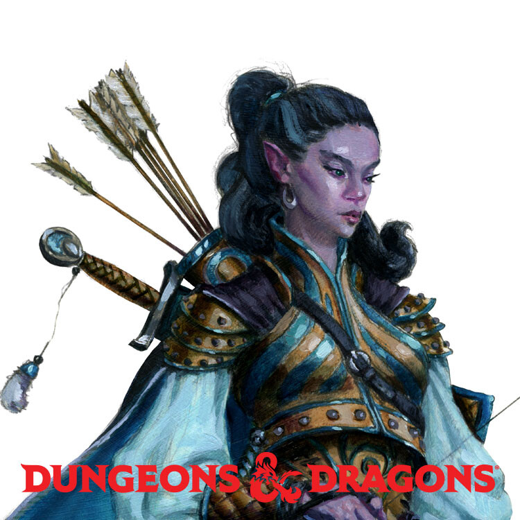 ArtStation - Half-Elf Moon Ranger - D&D