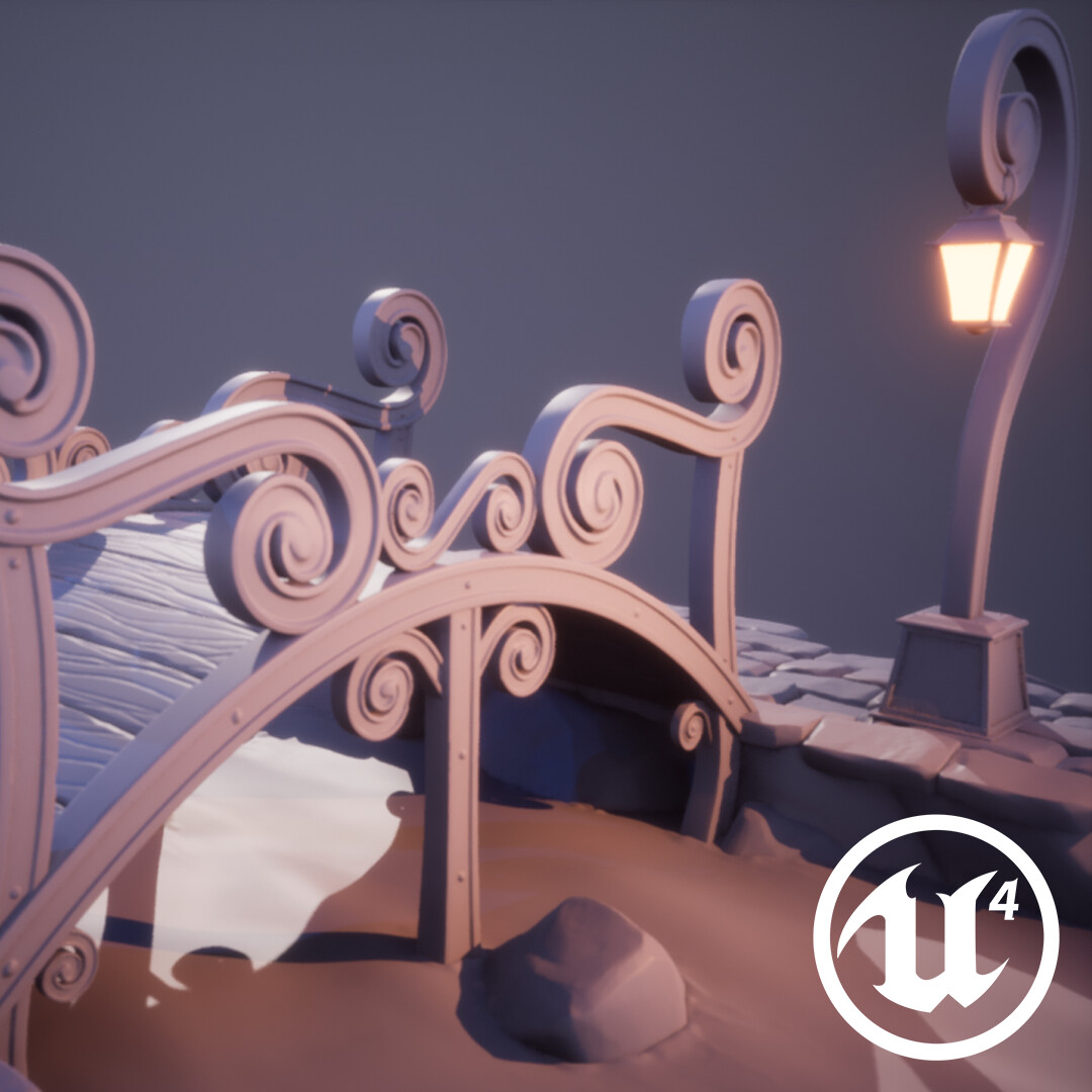 ArtStation - Stylized bridge