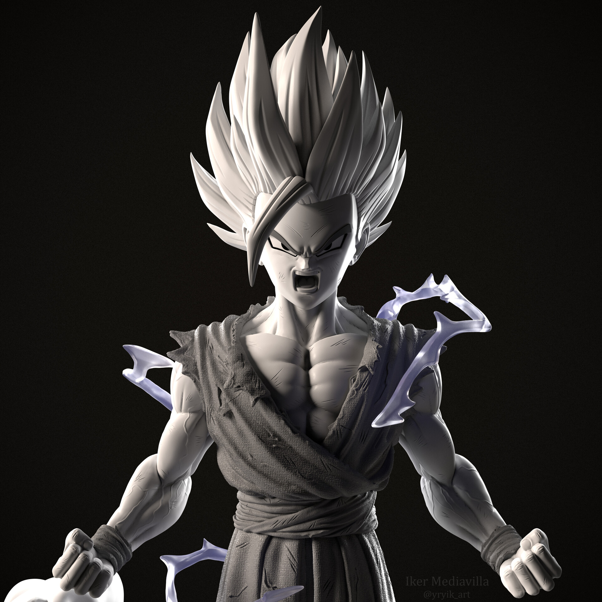ArtStation - Gohan SSJ2 - DBZ