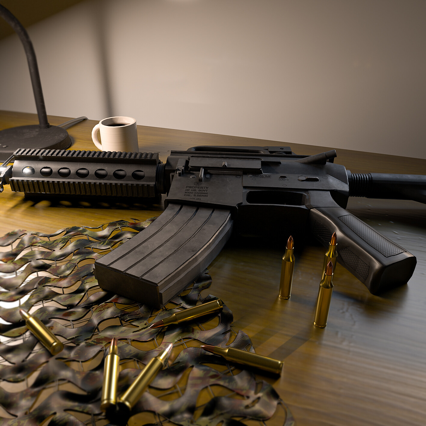 ArtStation - M4 Military Scene