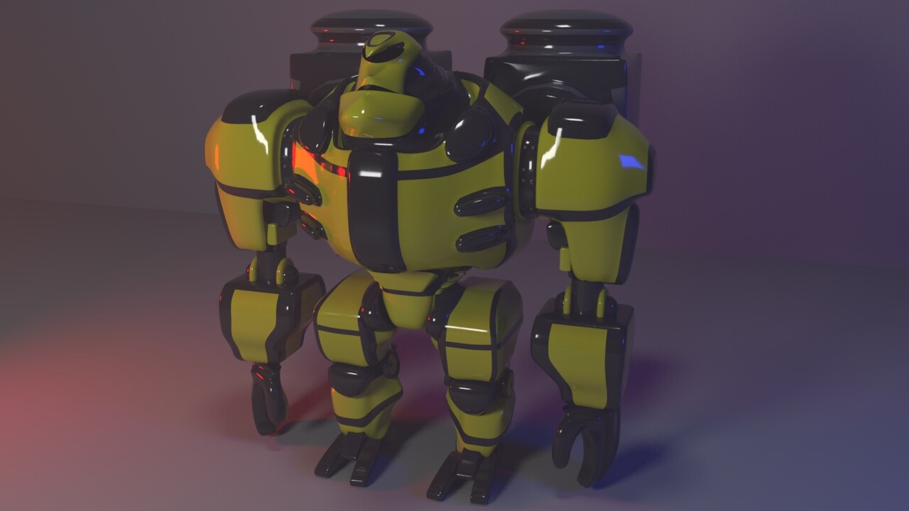 ArtStation - Robot 3 Point Lighting