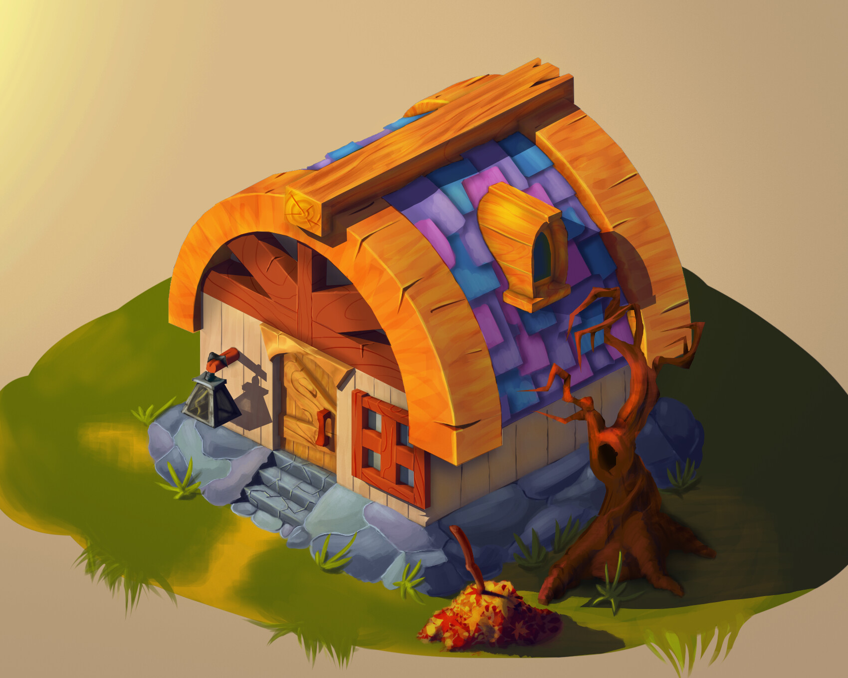 ArtStation - Autumn Game House
