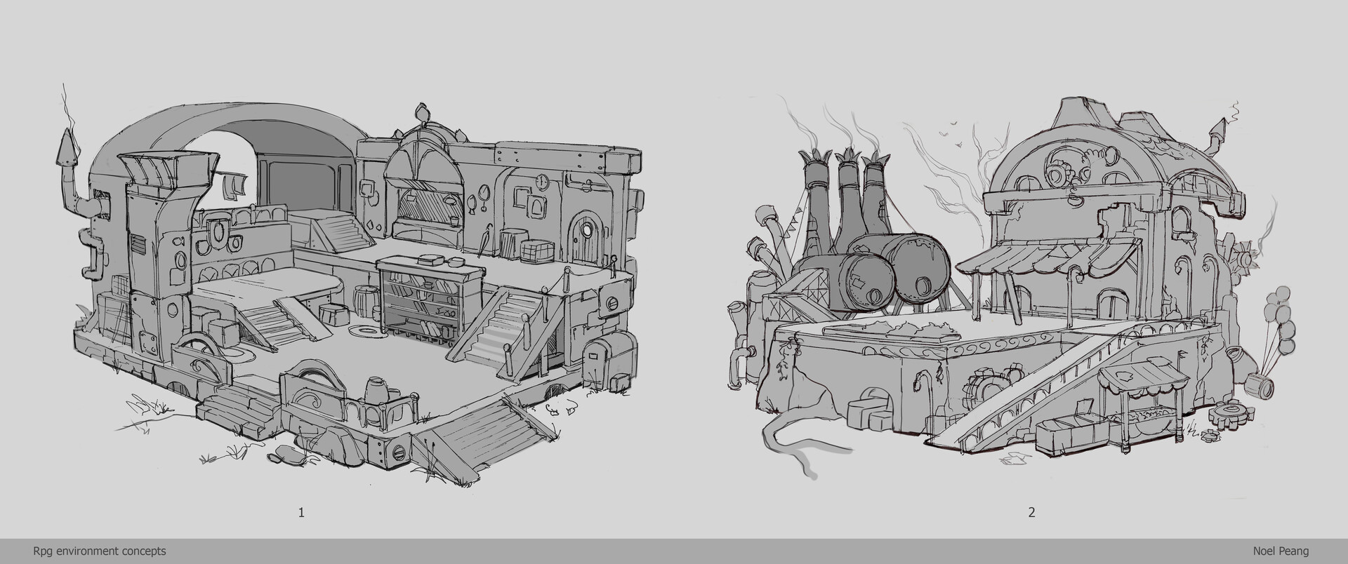 ArtStation - Destroyed fantasy environments