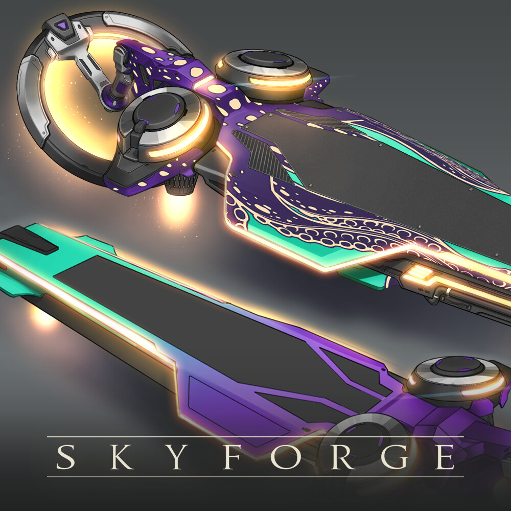ArtStation - Skyforge | Cuttlefish Hoverboard