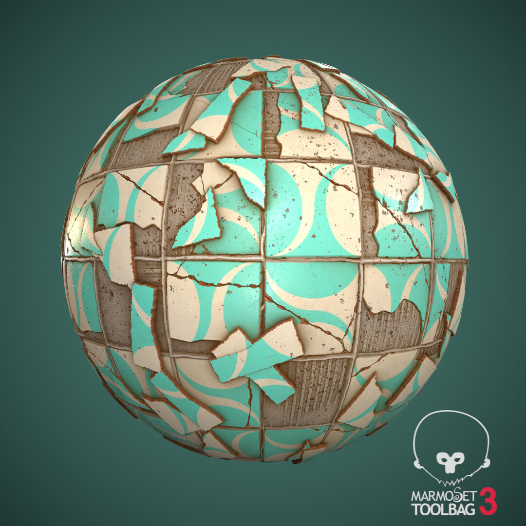ArtStation - Broken Tiles Material