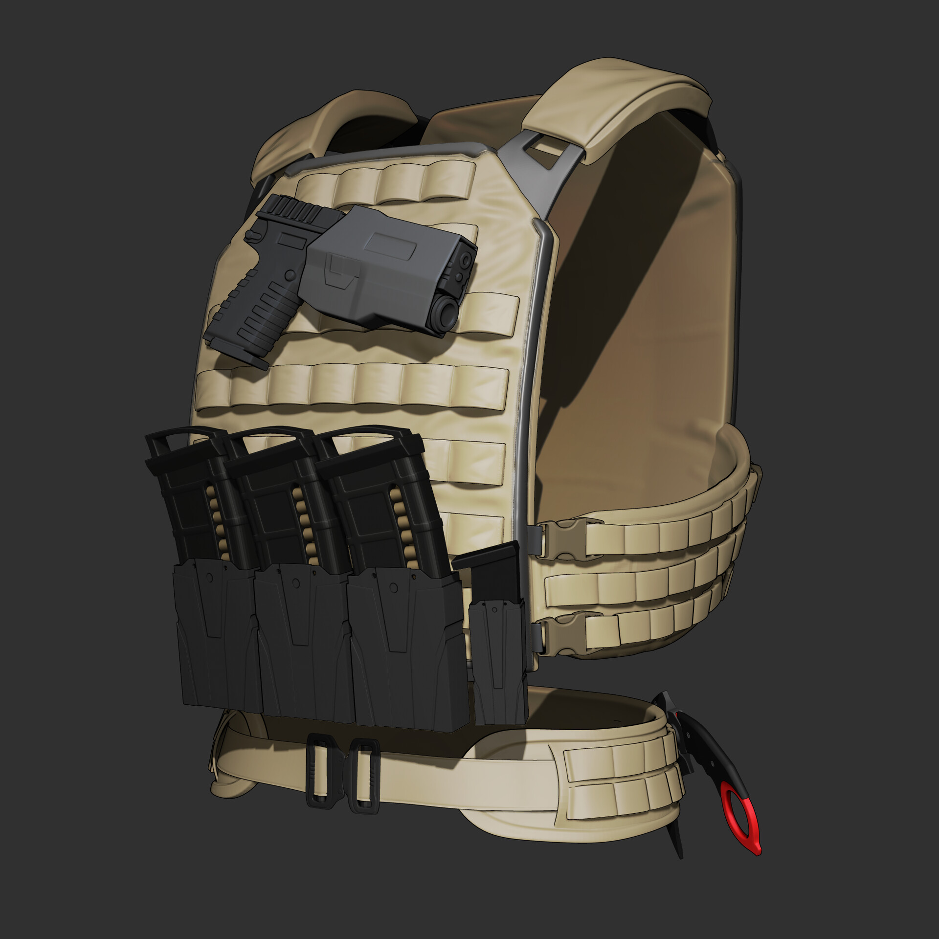ArtStation - Tactical Light Armor Vest
