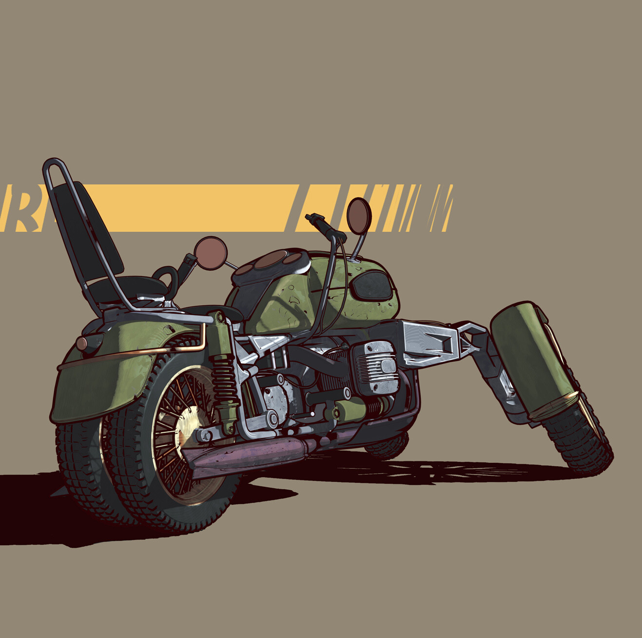 ArtStation - Vehicle_Motorcycles_001