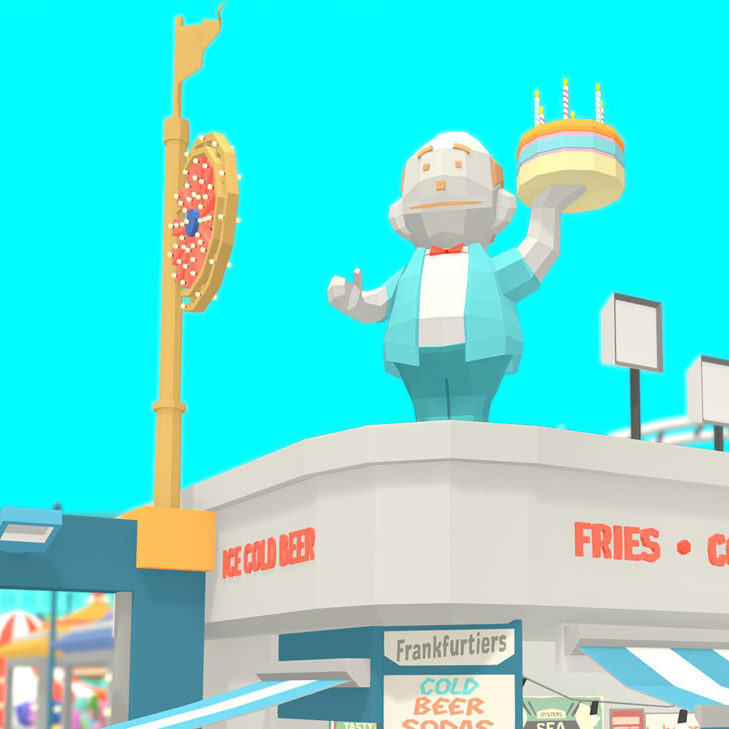 ArtStation - Low Poly Luna Park