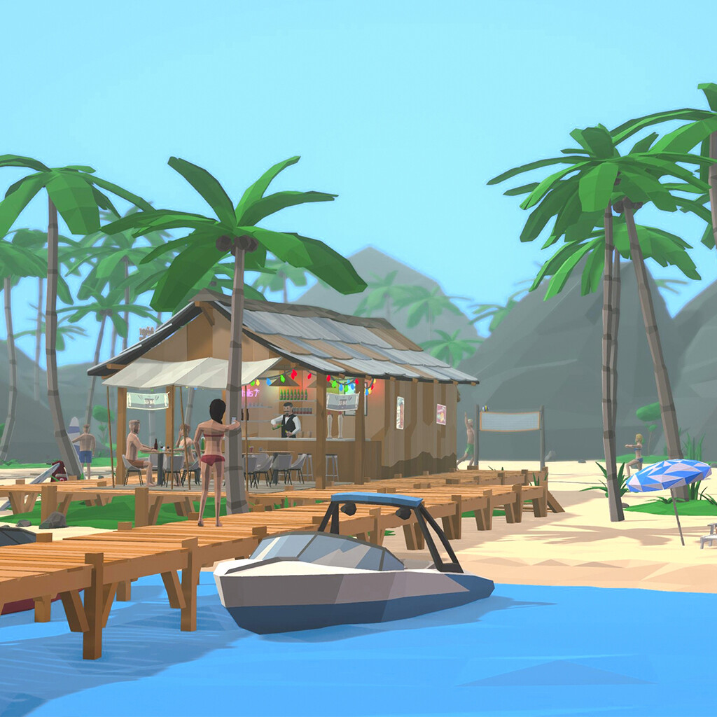 ArtStation - Low Poly Surfing