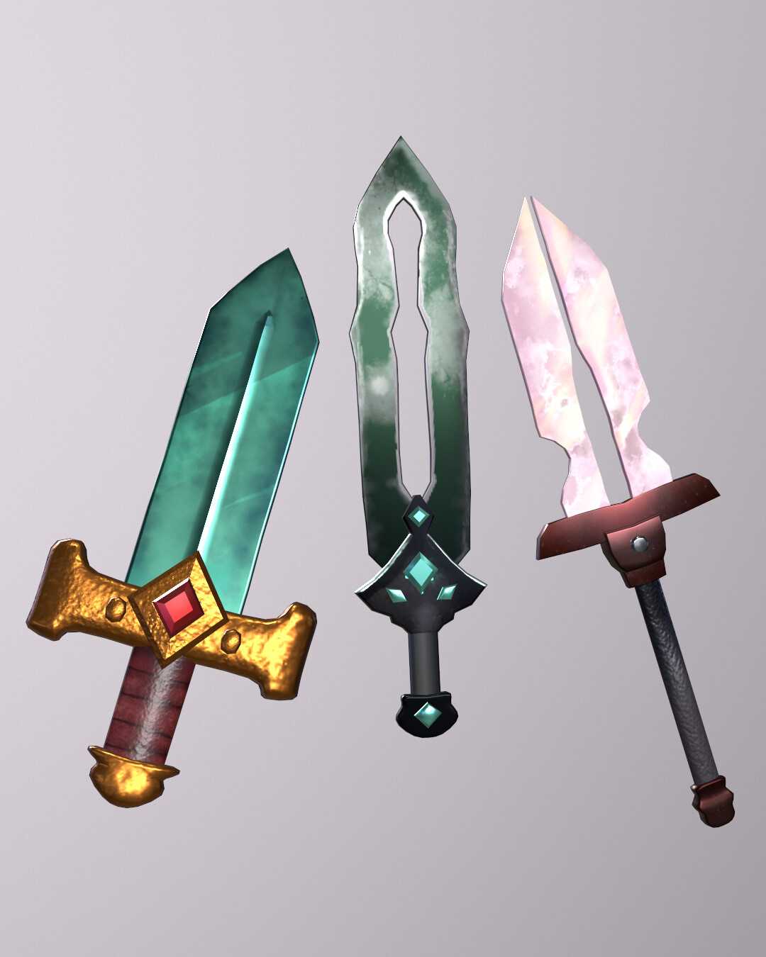 ArtStation - Cartoon swords