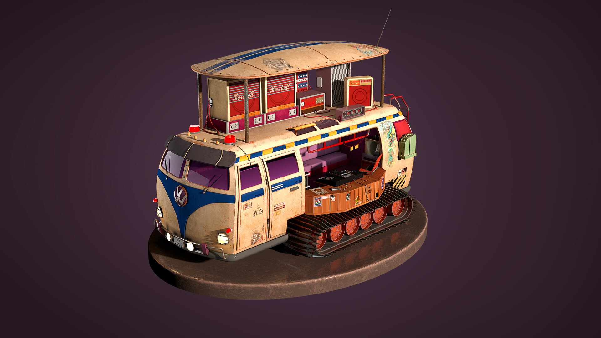 ArtStation - The DJ Bus