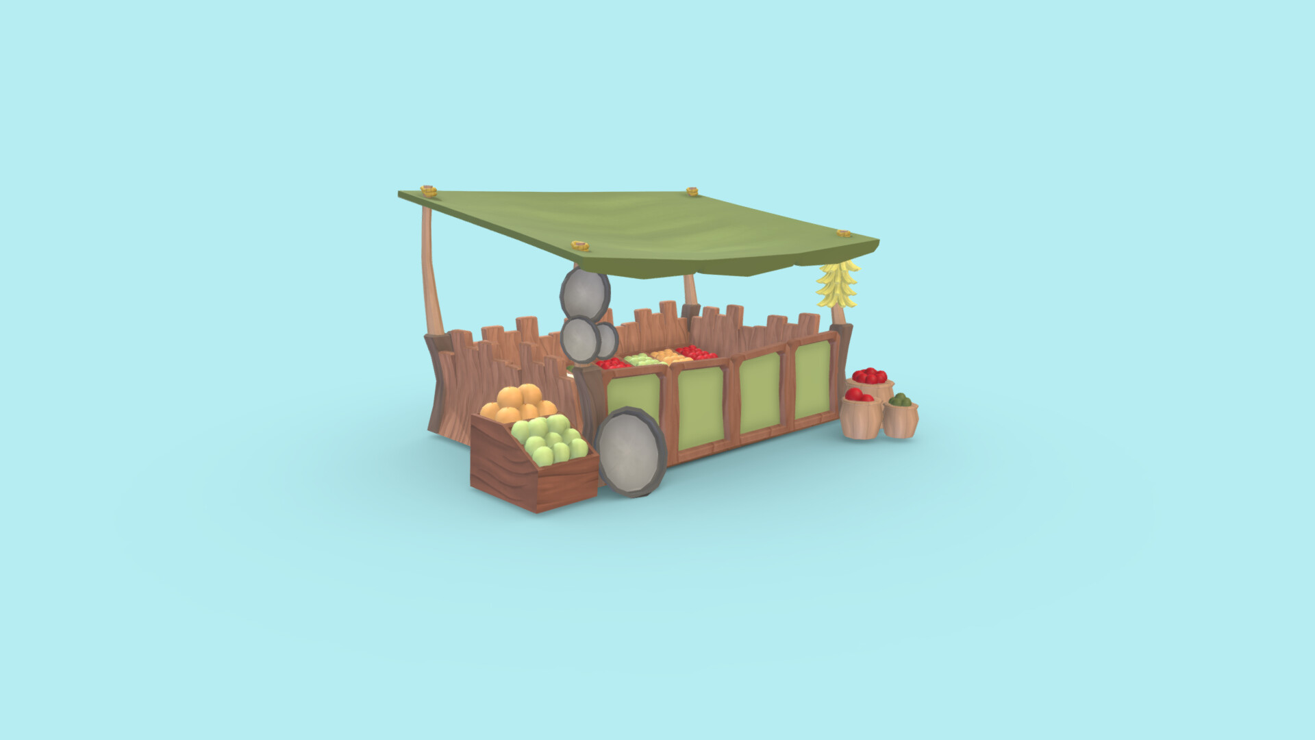 ArtStation - Fruit stall