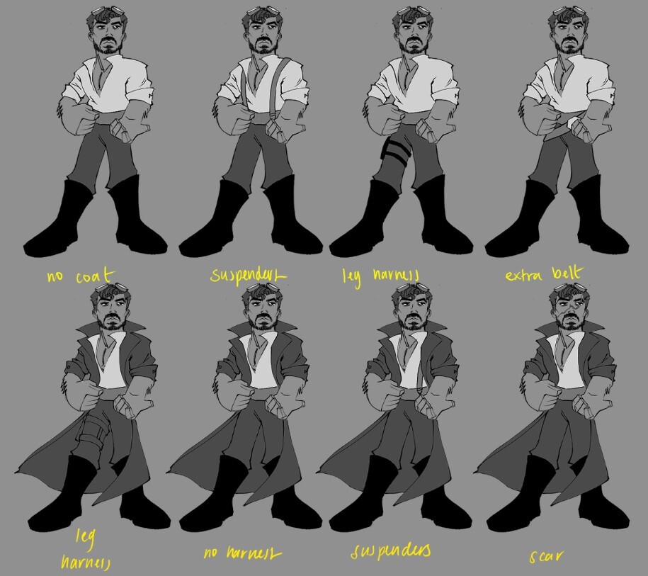 ArtStation - 'Pilot' Human (M) Character Design for 'Going Critical' Pt.1