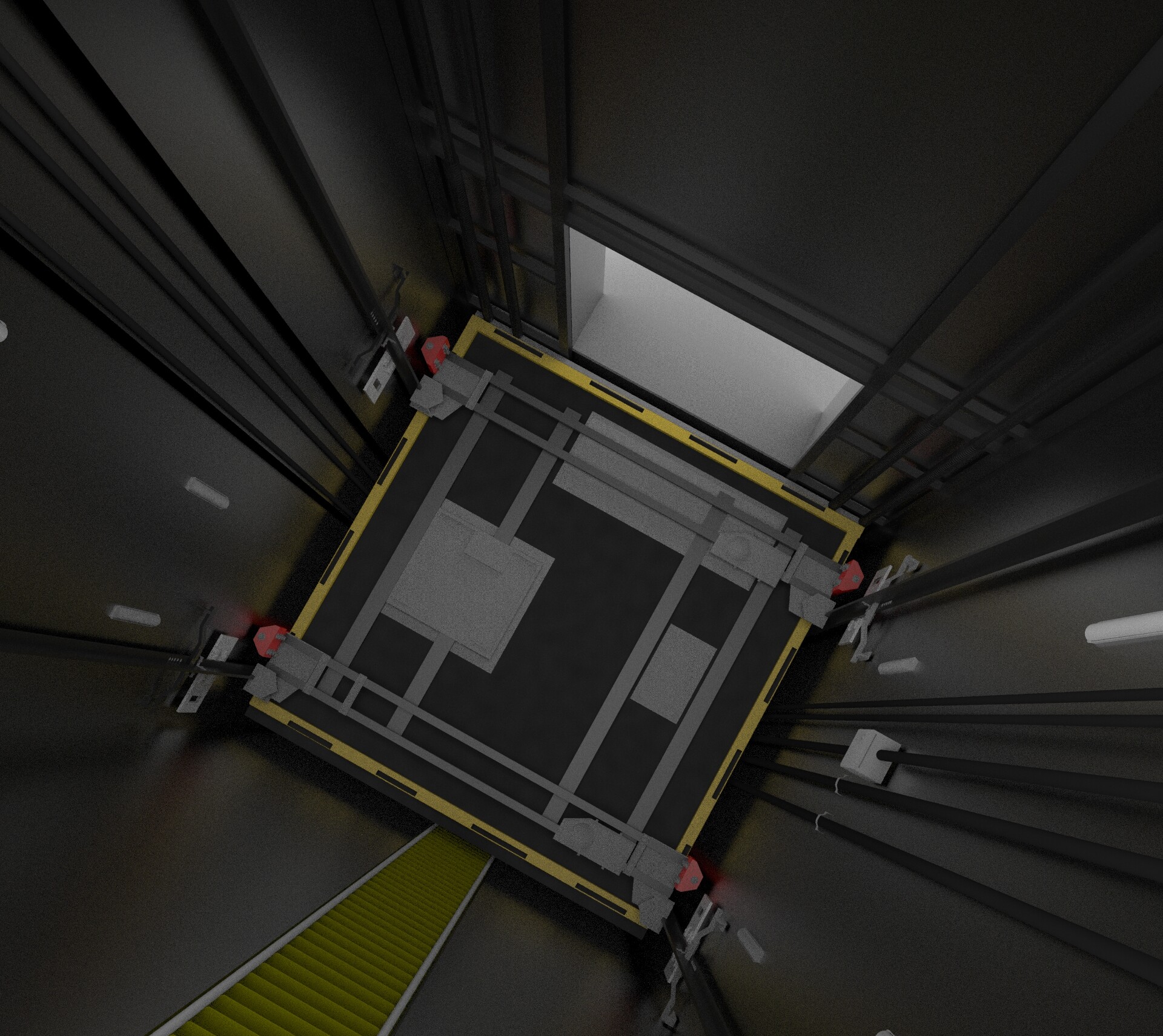 ArtStation - Horror Elevator Concept Art