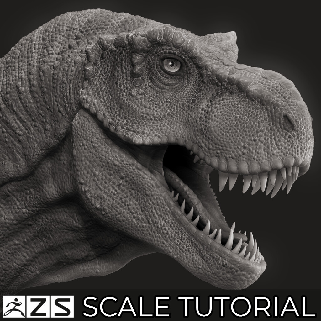 ArtStation - T-Rex Study + Scale Tutorial