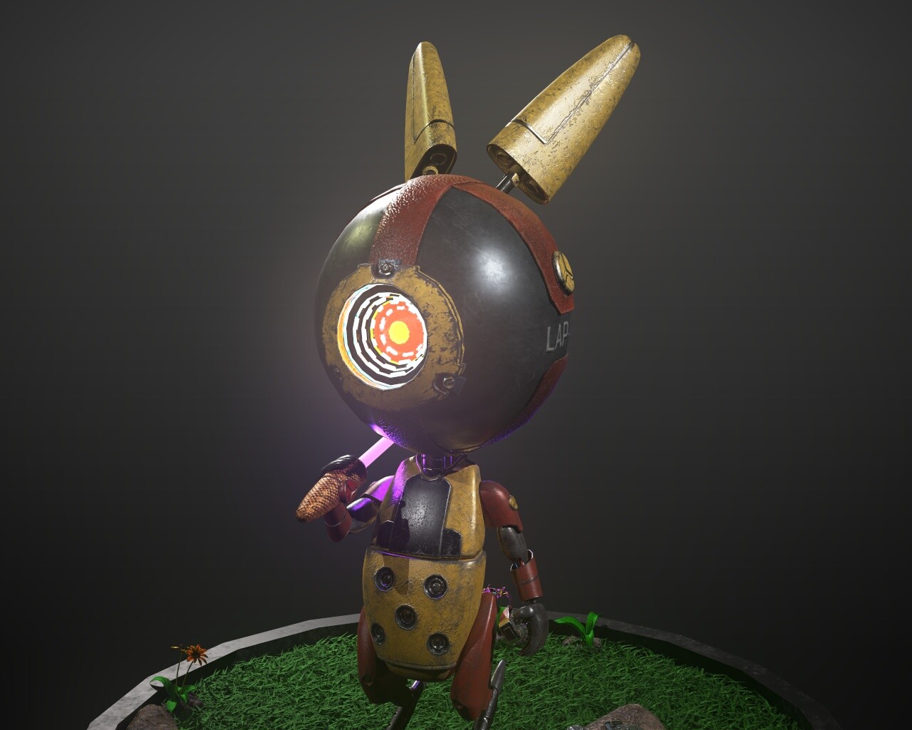 ArtStation - Bunny Robot🤖 (LAP-4)