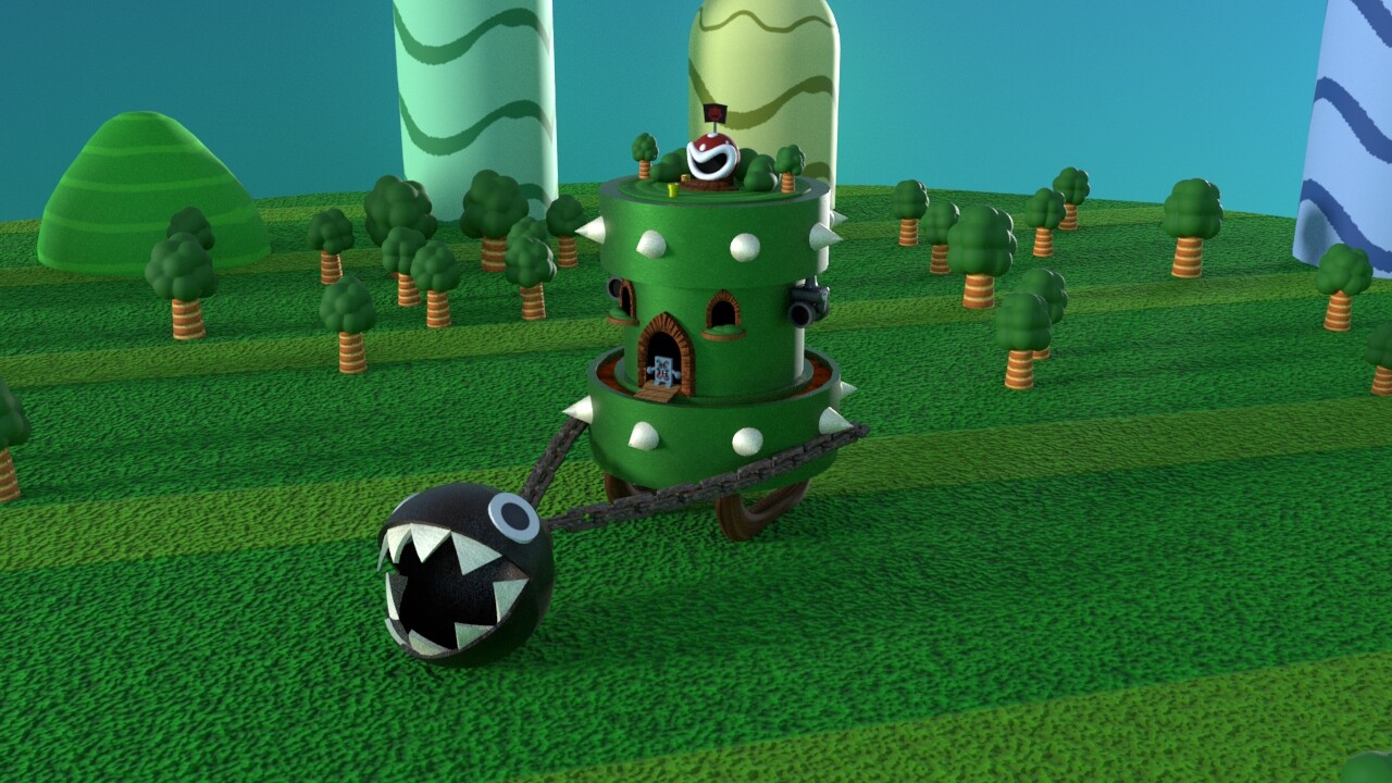 ArtStation - Piranha Plant's Moving Warp Pipe