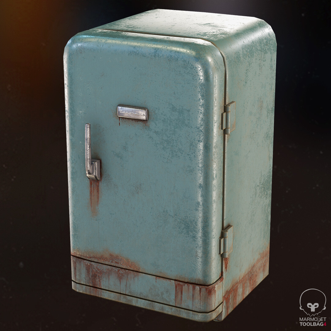 ArtStation - Old Fridge Prop | Brastemp