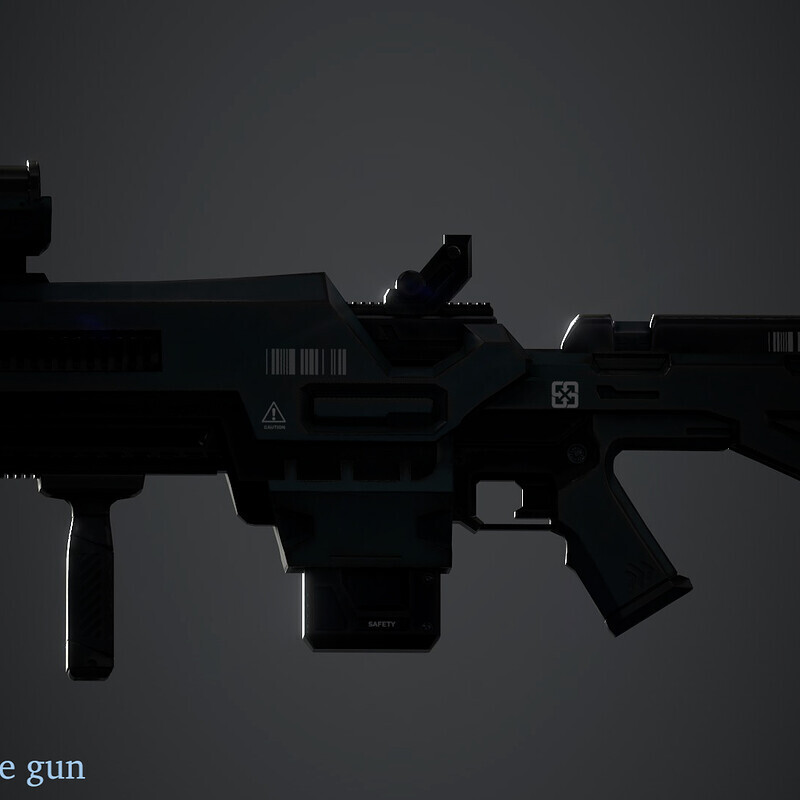 ArtStation - Sci-fi hard surface gun