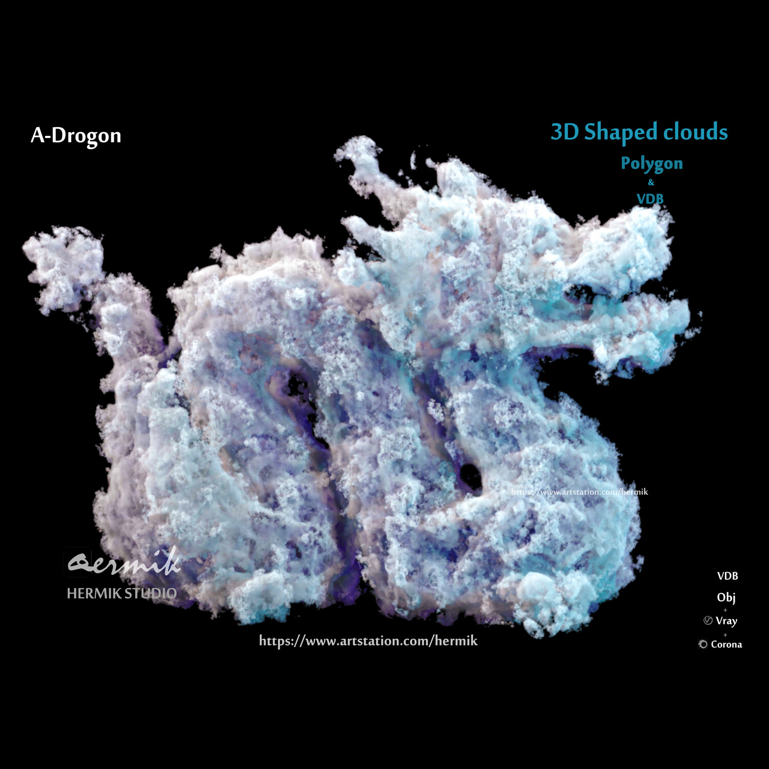 ArtStation - 3D Shaped Clouds