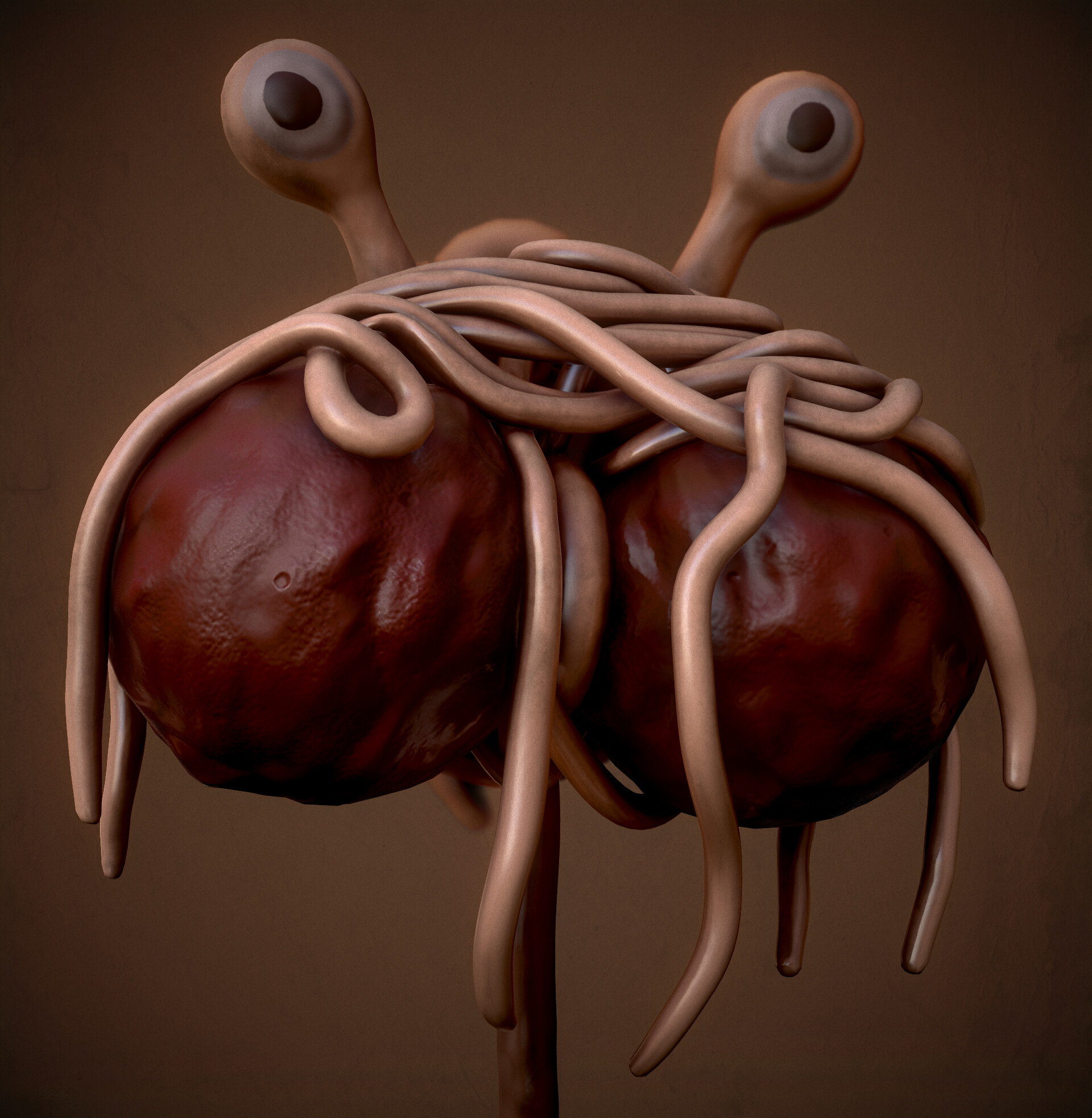 ArtStation - Flying spaghetti monster figurine