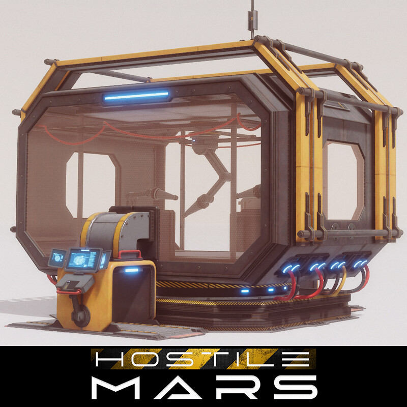 ArtStation - Hostile Mars - Buildings