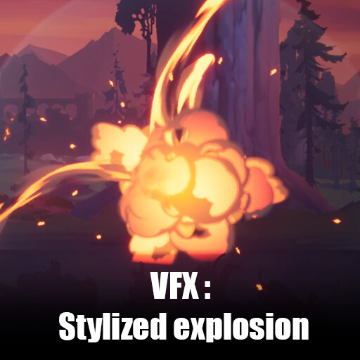 ArtStation - Stylized explosion