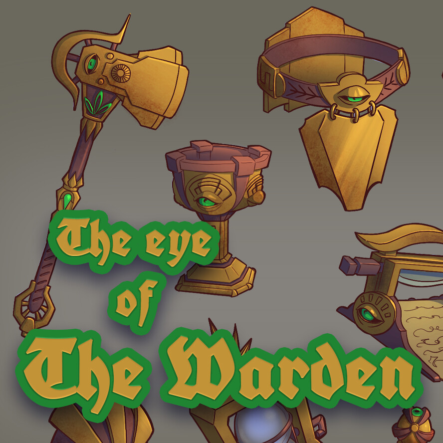 ArtStation - The Eye of the Warden props set