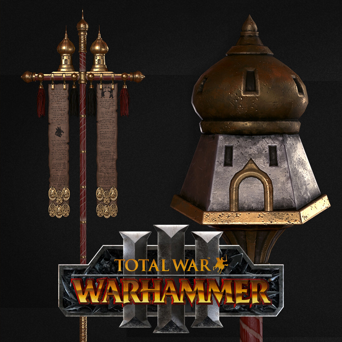 ArtStation - Total War: WARHAMMER III - Supreme Patriarch Kostaltyn Weapons
