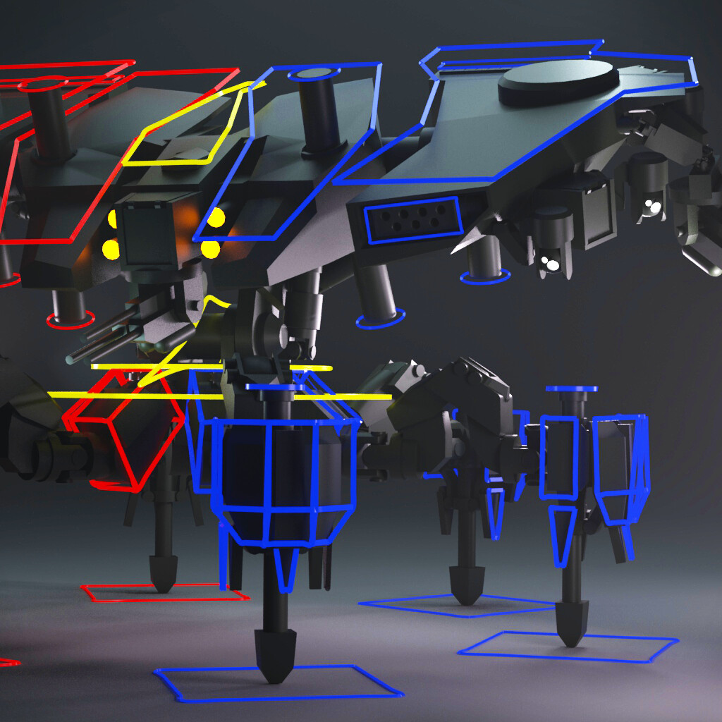 ArtStation - HZD Deathbringer rigging