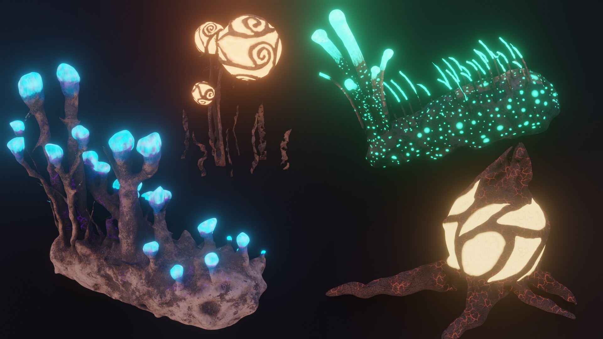 ArtStation - radiated plants