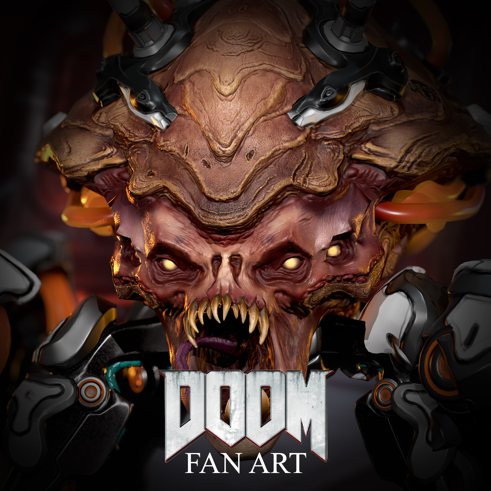 ArtStation - DEMONS_SPIDER_FAN_ART