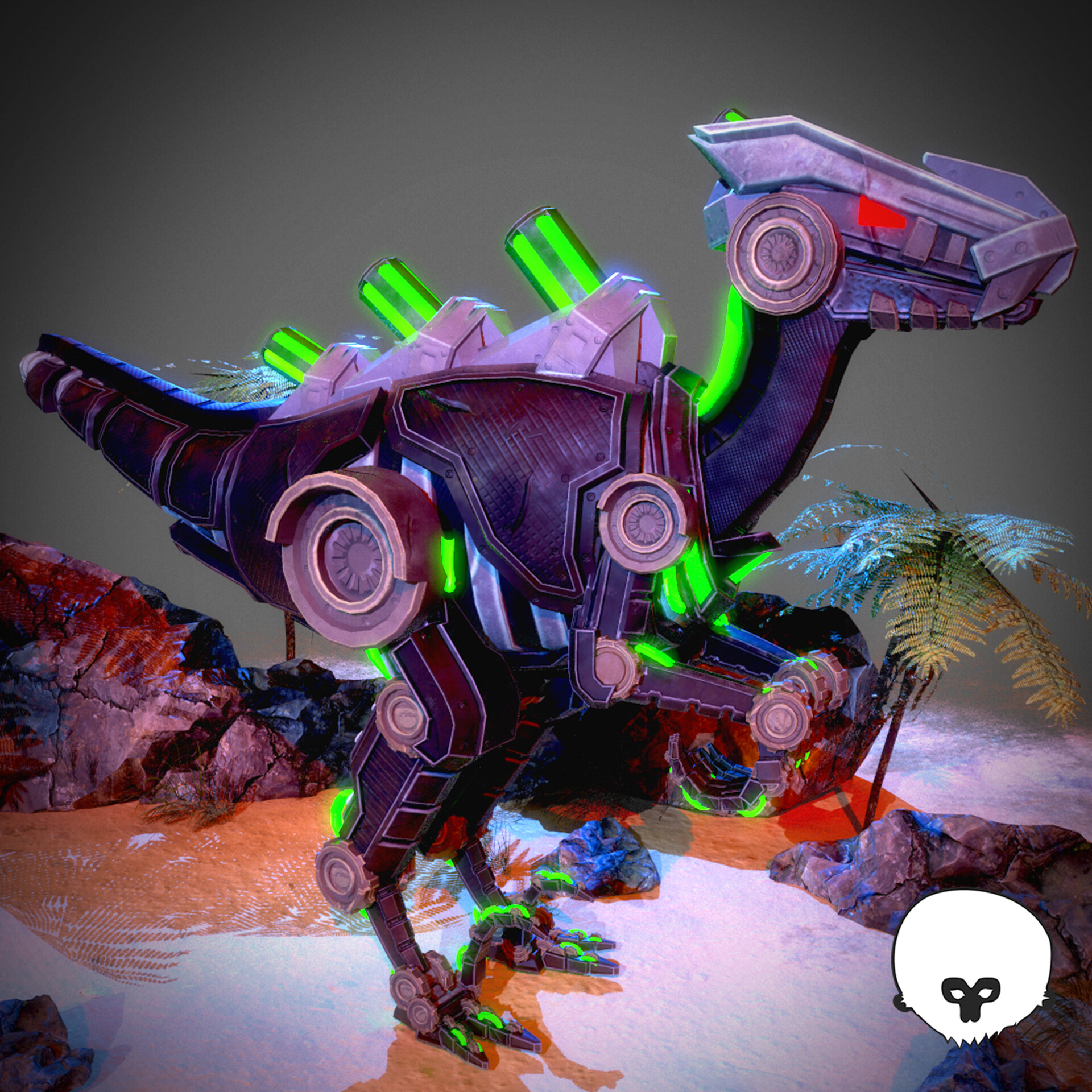 ArtStation - Futuristic Raptor