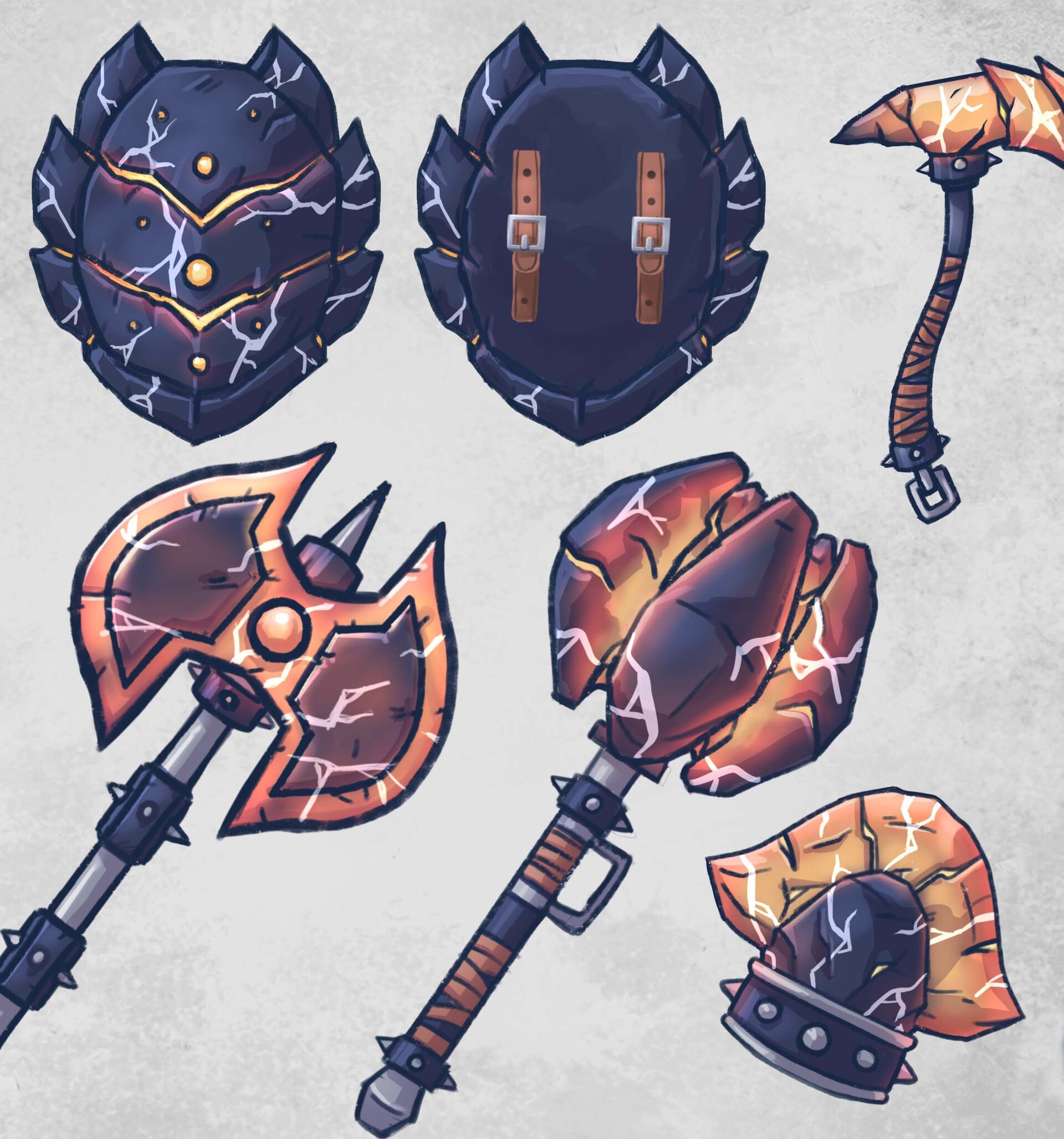 ArtStation - Elemental Weapons