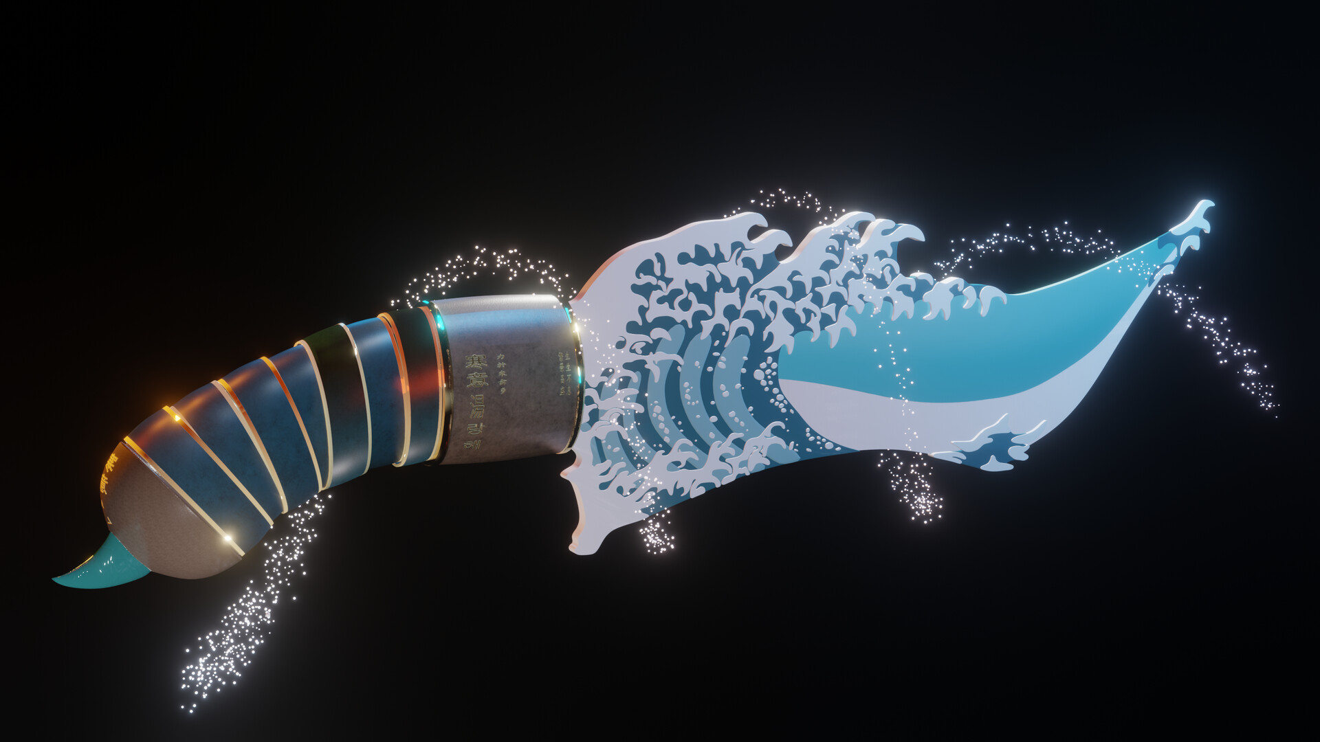 ArtStation - Great wave off kanagawa Dagger
