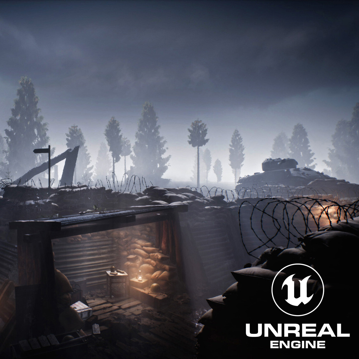 ArtStation - WW2 Trench