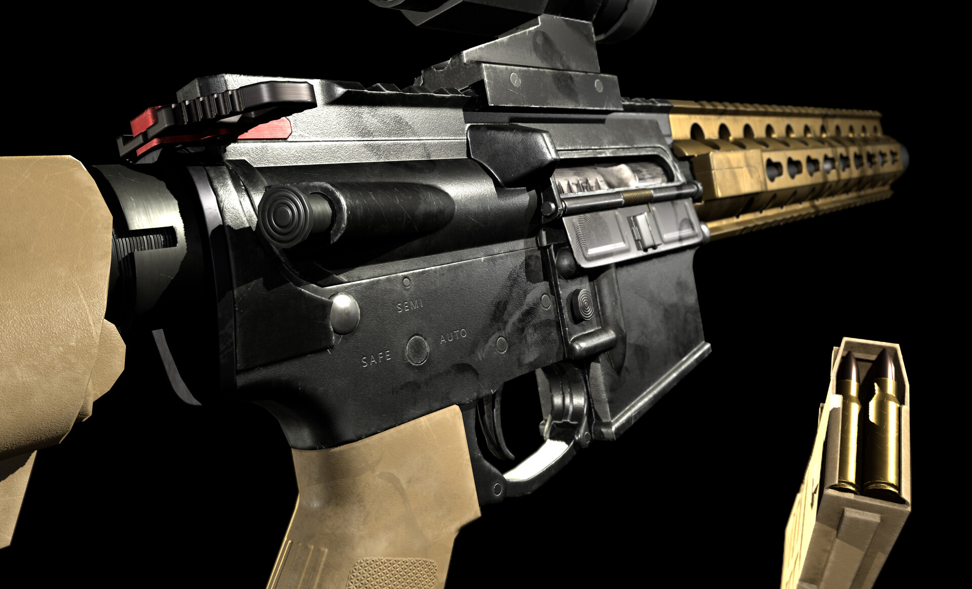 ArtStation - AR15+Aimpoint_PRO