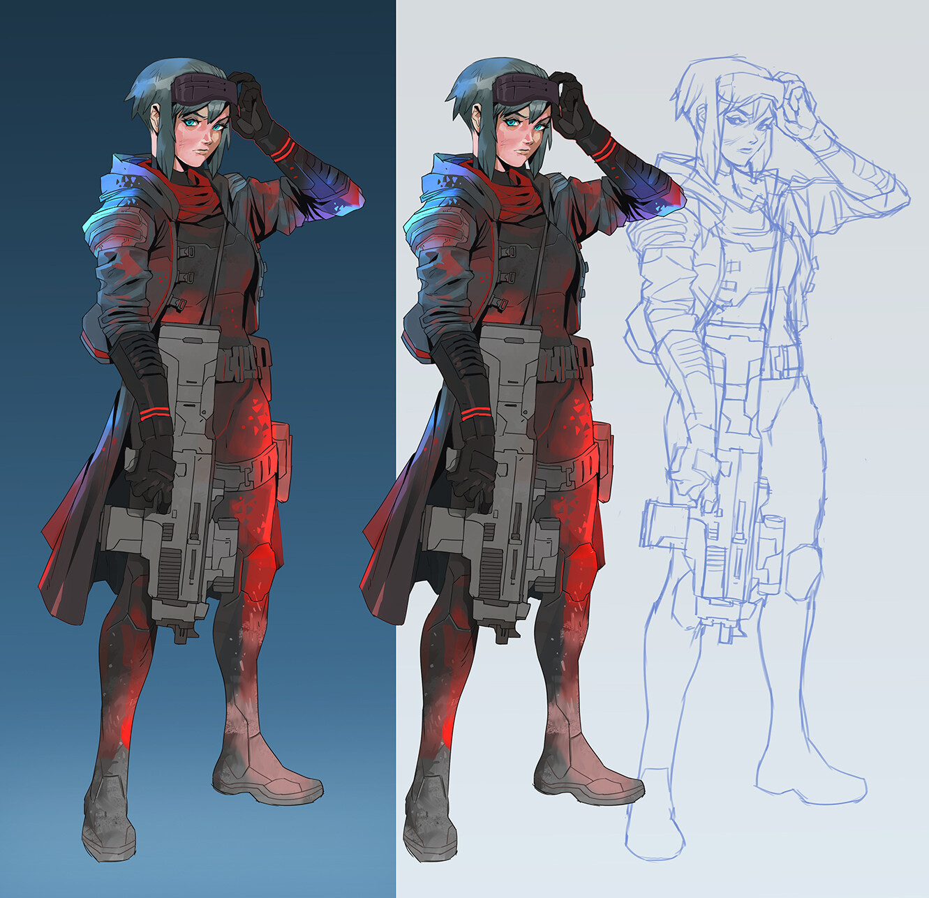 ArtStation - Ghost In The Shell Style
