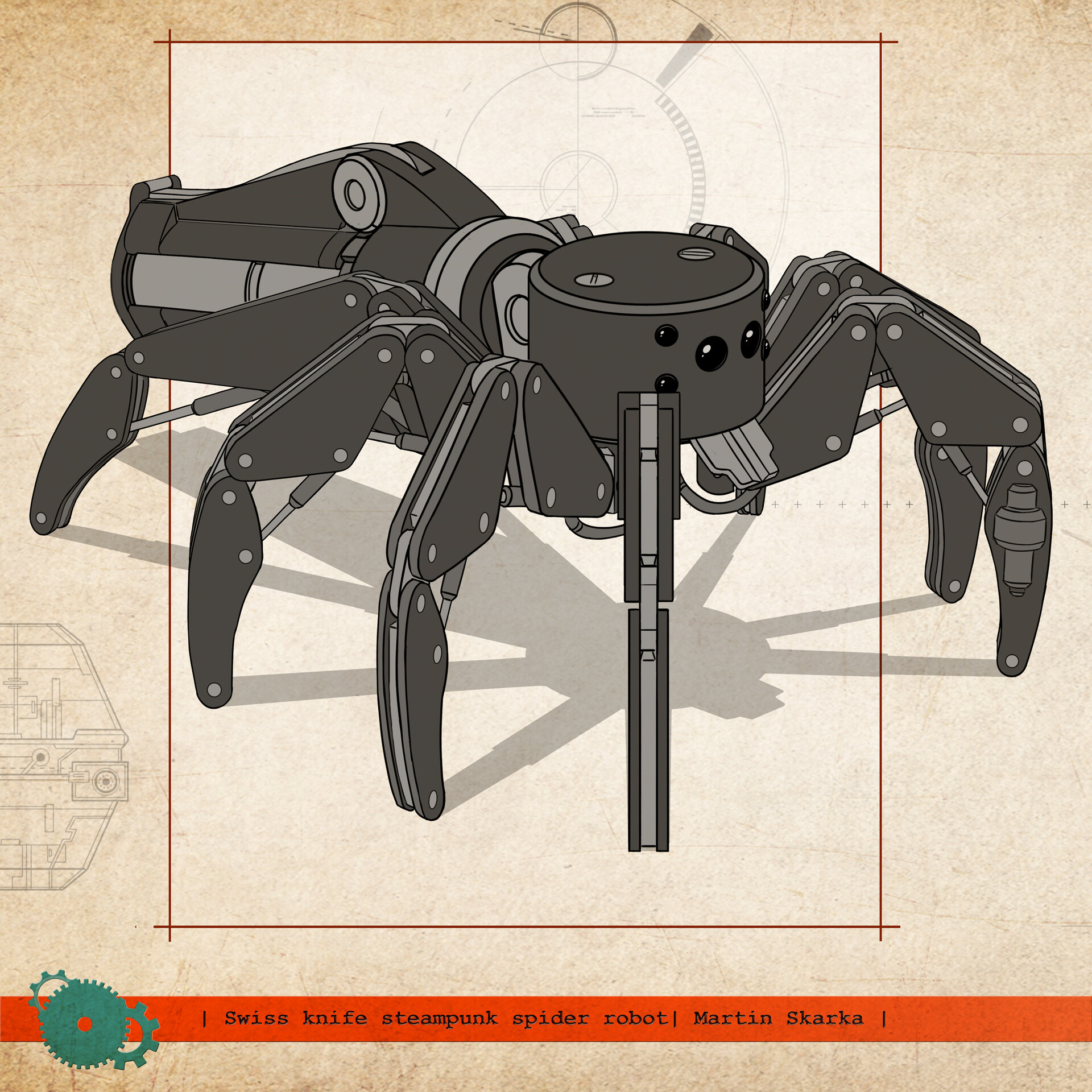 ArtStation - Clockwork spider