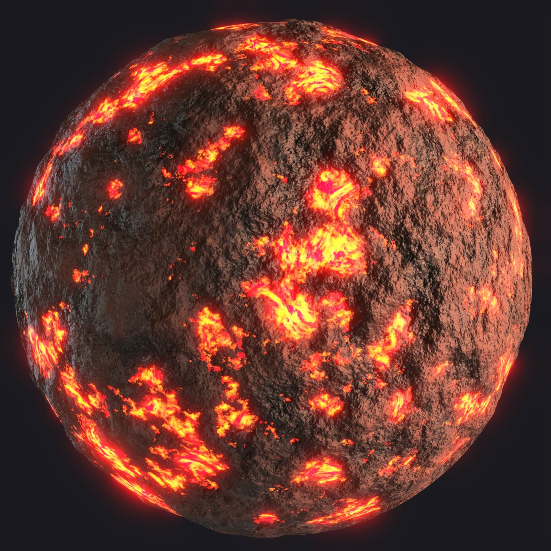 ArtStation - Procedural Lava Rock Material (Blender Tutorial)