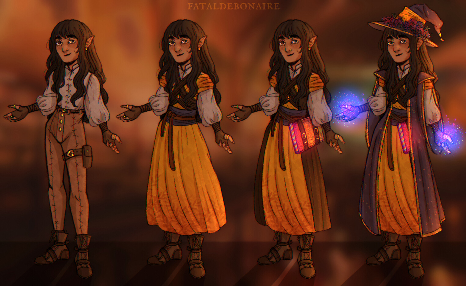 ArtStation - DND Halfling Commission Sheet