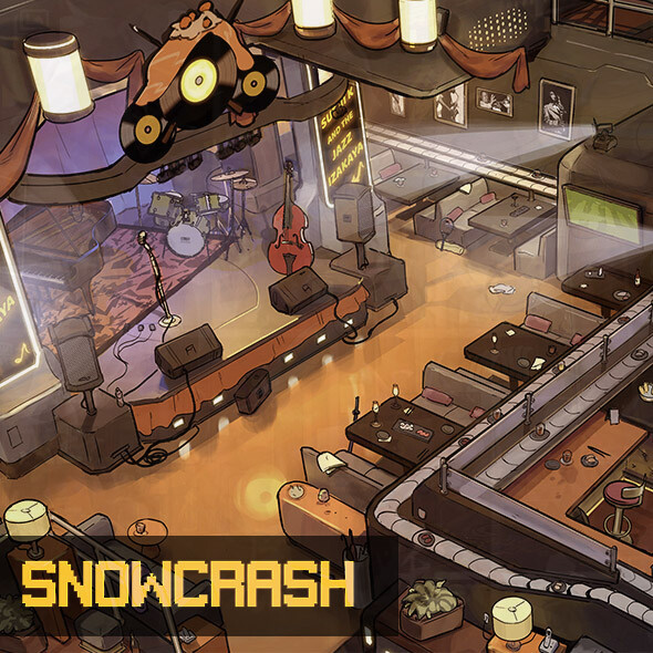 ArtStation - Snow Crash: The Black Sun Lounge