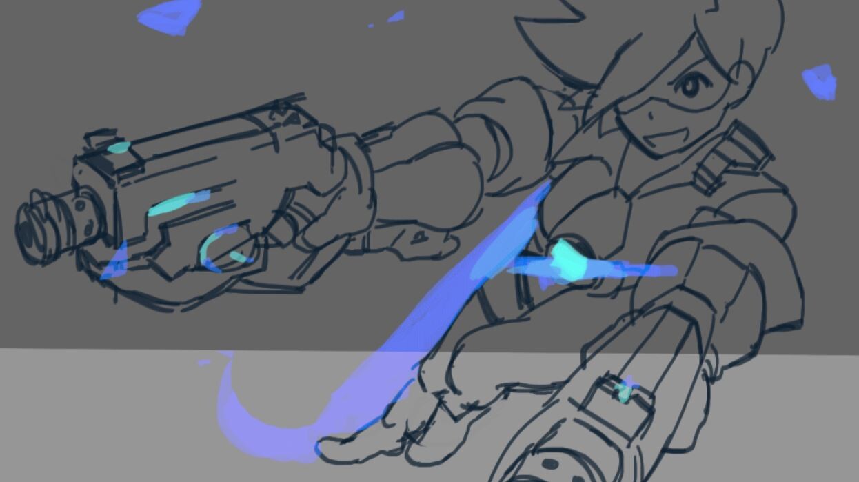 ArtStation - 2D animation studies: Overwatch HL cutscenes