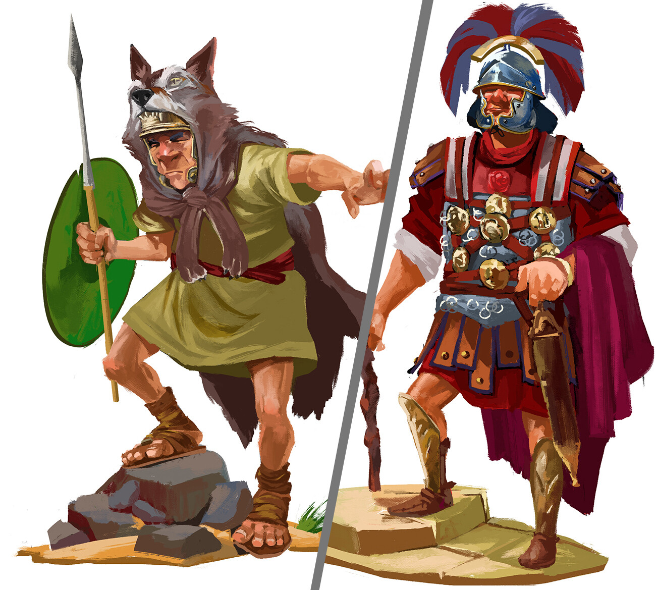 ArtStation - Project Castrum - Velites and Centurion Character Sketch #2