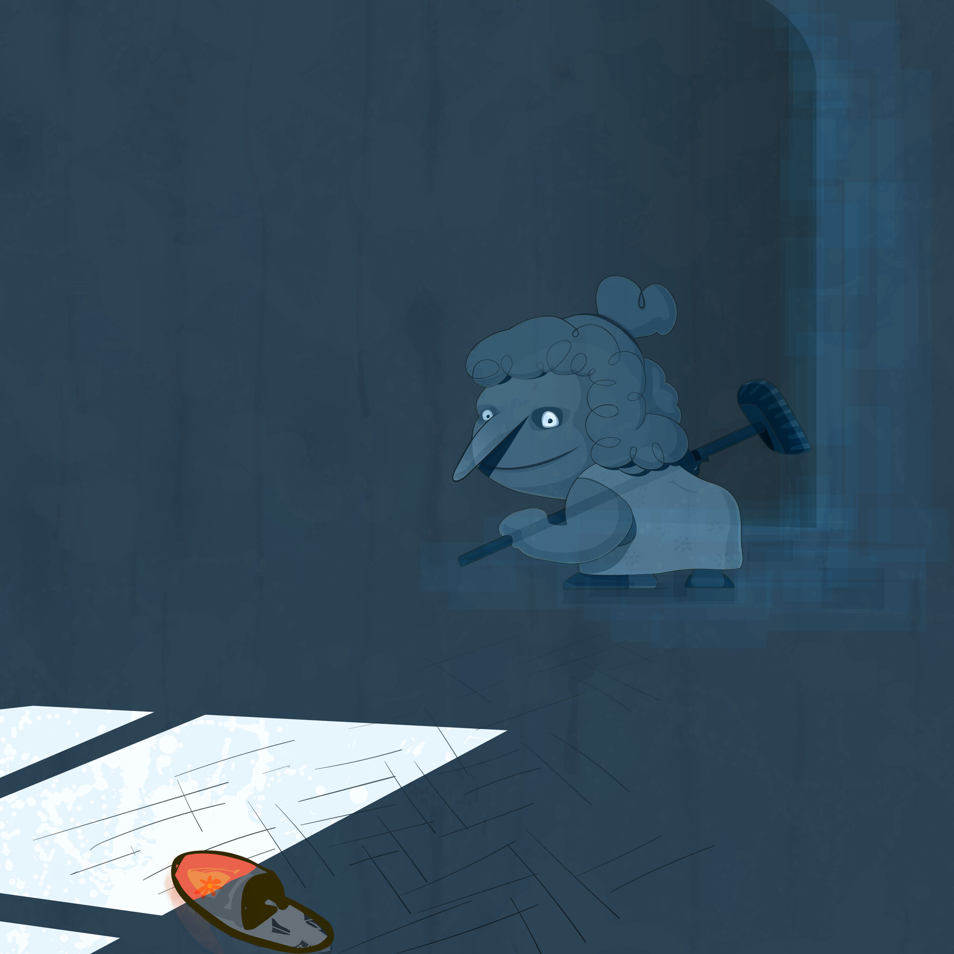 ArtStation - The ghost of the cleaning lady