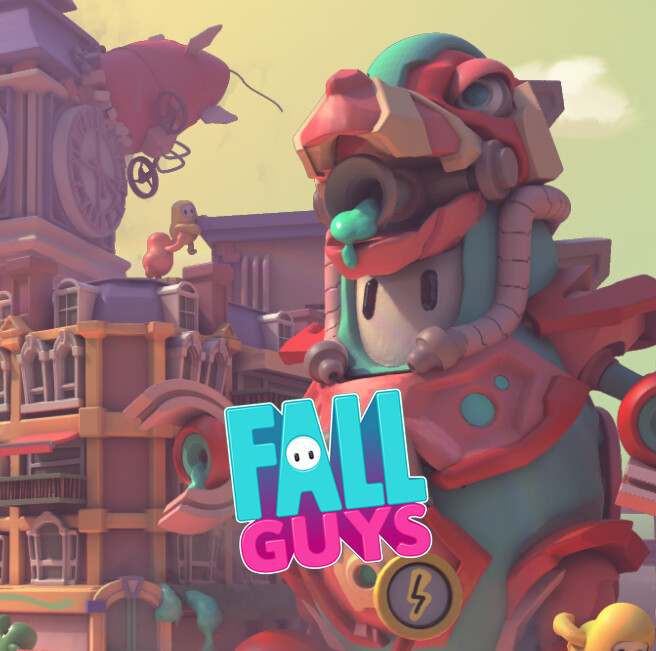 ArtStation - Fall Guys x Godzilla