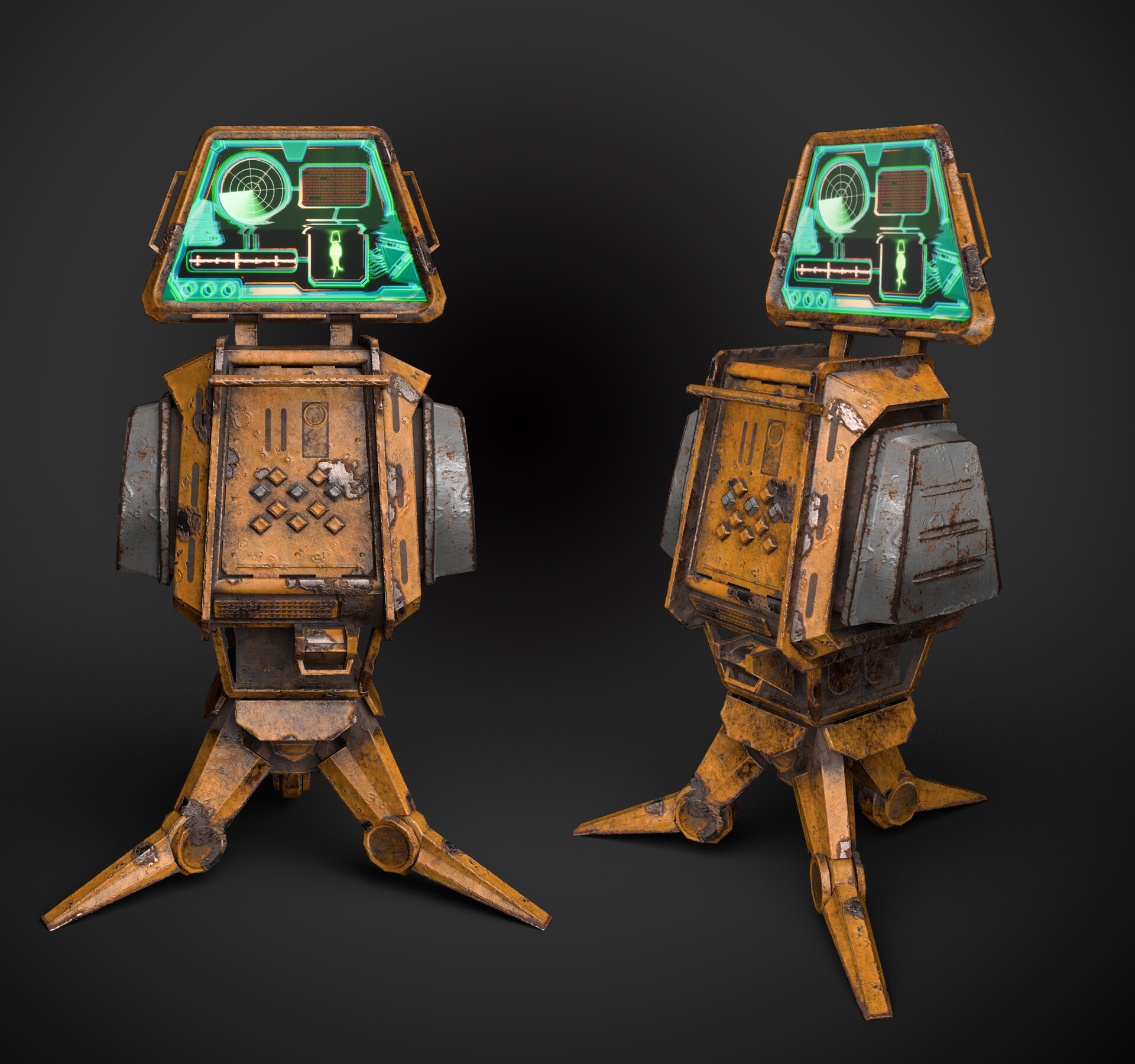 ArtStation - Hologram Screen Shader in UE4