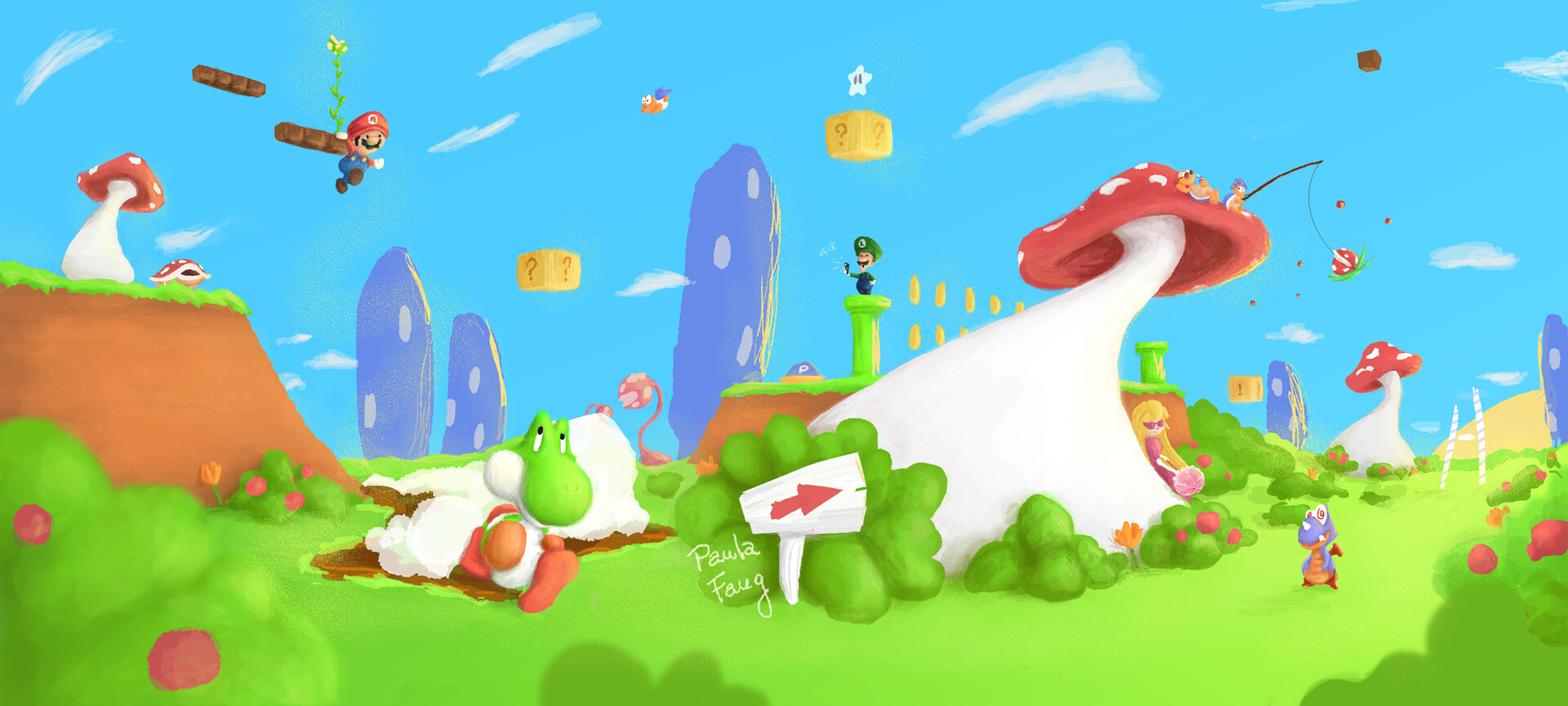 ArtStation - Super Mario World